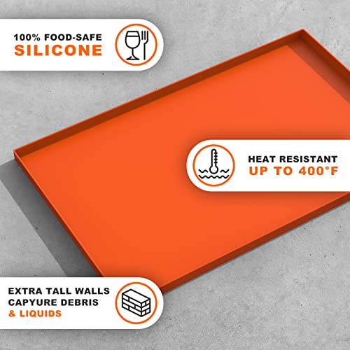for Blackstone 28 Inch Griddle Mat Buddy, Silicone Grill Mat Protective Cover Accessories for Blackstone Griddle, Heavy Duty Food Grade Protector