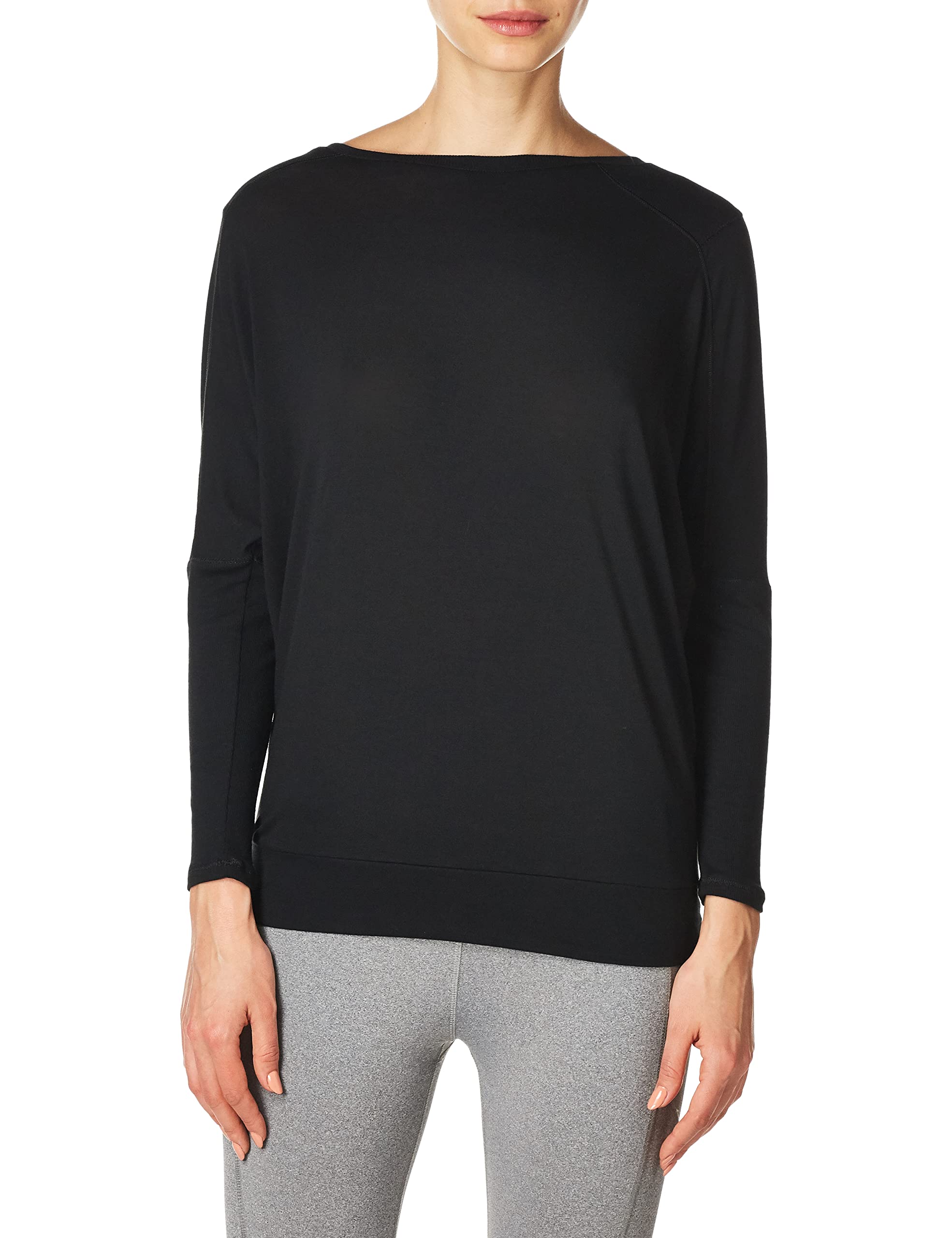 C9 Champion womens Long Sleeve Open Back Top Yoga Shirt, Dark Berry Purple, Large US
