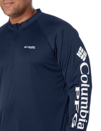 Columbia Men's Terminal Tackle 1/4 Zip, Collegiate Navy/White, 5X