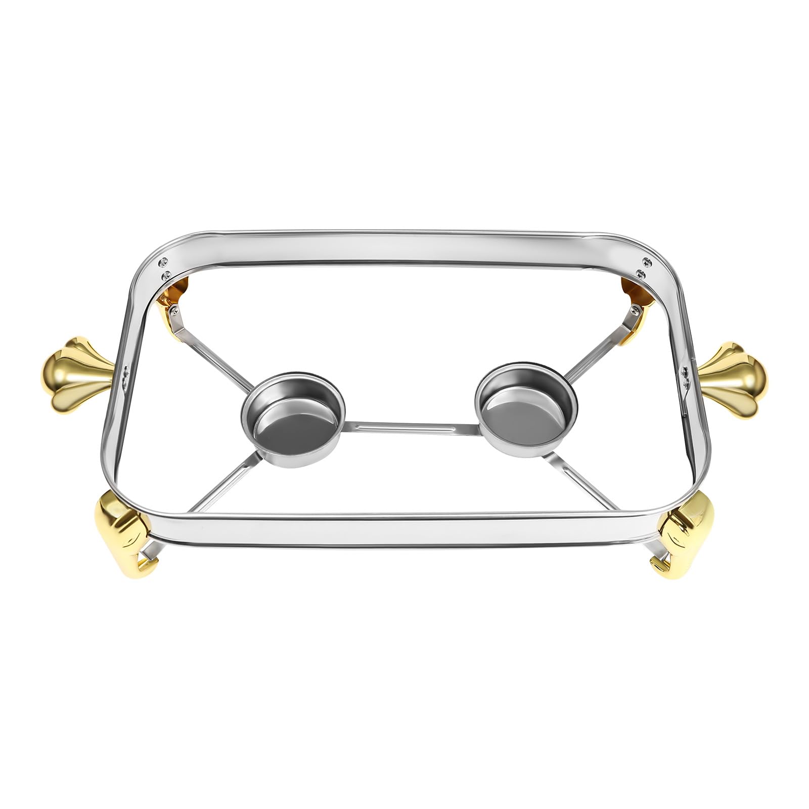 Chafing Dish Buffet Set Server Stainless Steel Chafing Dishes Oven Safe Glass Rectangle Food Warmer for Event Party Holiday 2.9L