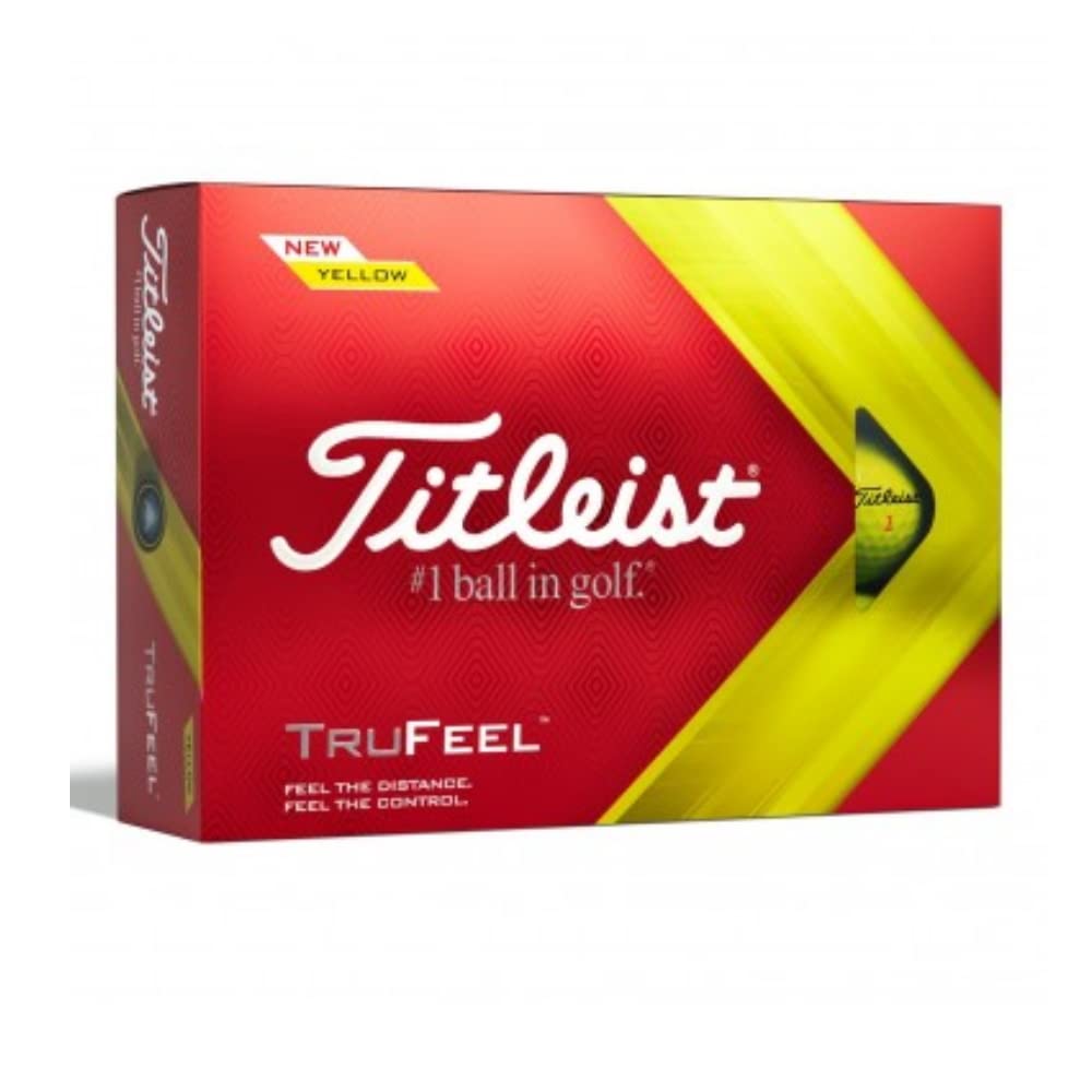 Titleist TRUFEEL Golf Balls, Unisex Adults, Yellow, One Size