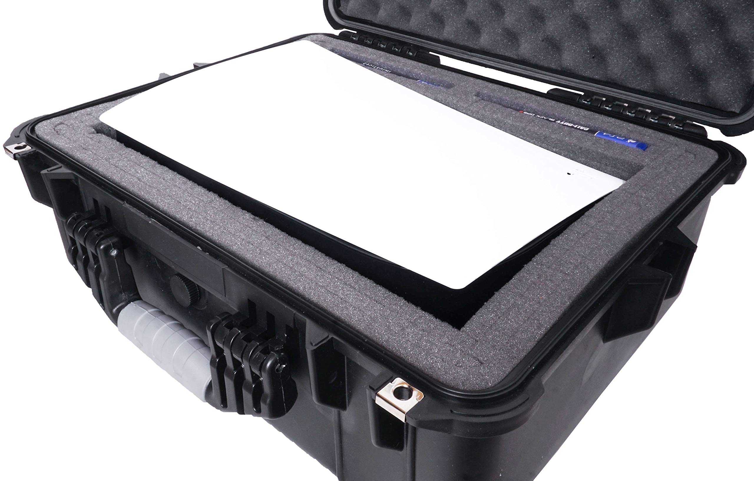 Case Club Waterproof Hard Case Fits PlayStation 5 (PS5), 2 Controllers, Games & Accessories - Crushproof - Lockable - Customizable Foam (PS5)