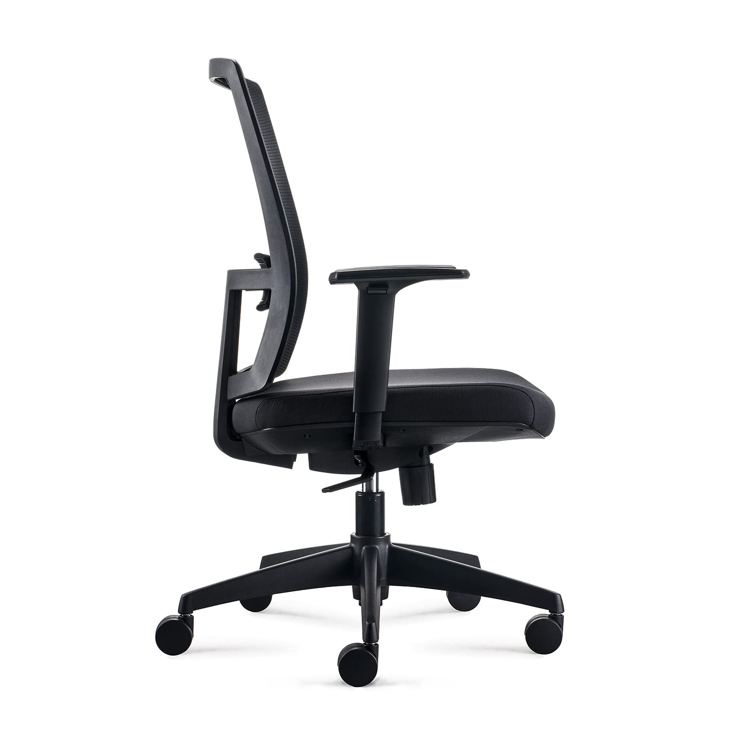 CHAIRLIN Ergonomic Mesh Mid-Back Home Office Computer Task Chair with Lumbar Support and Height Adjustable Armrest Supports up to 350 LB of Weight