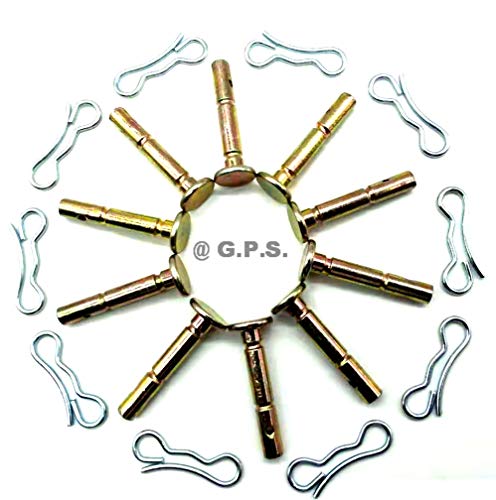 Gavin parts shop 738-04124A Shear Pins & 714-04040 Cotter Pins for MTD Cub Cadet Snow Blower 10 Set (0.25" x 1.5")