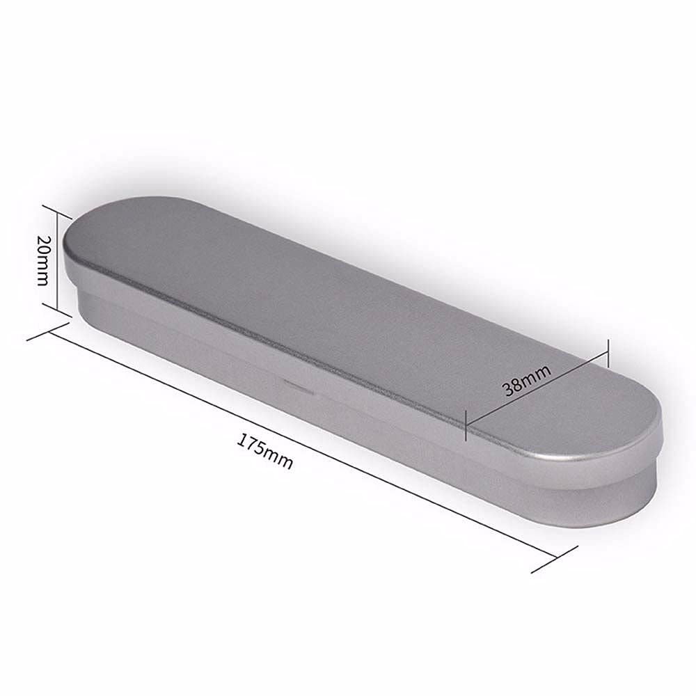 Metal Hinged Tin Pen Box Small Pencil Case Rectangular Empty Hinged Tins Box Containers Storage Organizer for Pen, Pencil, Makeup Brushes(Pink)