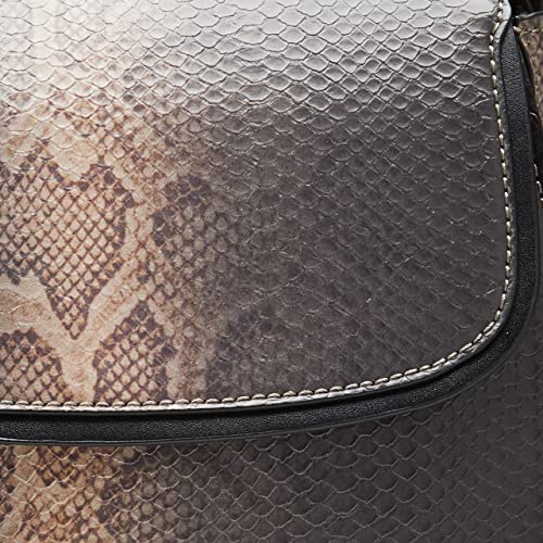 Calvin Klein Bella Novelty Crossbody, Black Ombre Snake