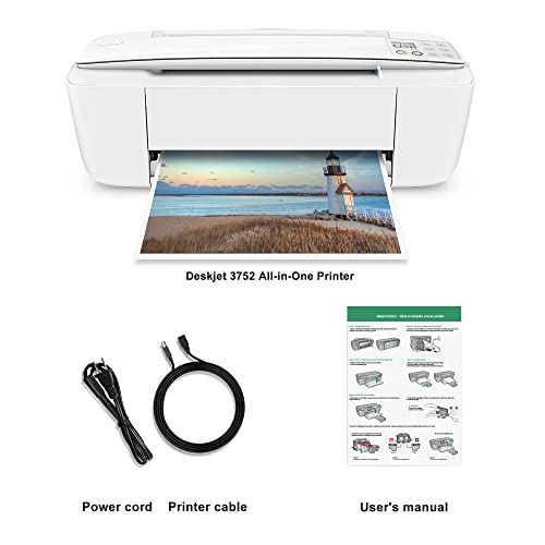 for HP Deskjet 3752 All-in-One Printer, Used-Like New Printer(Cartridge not Included)