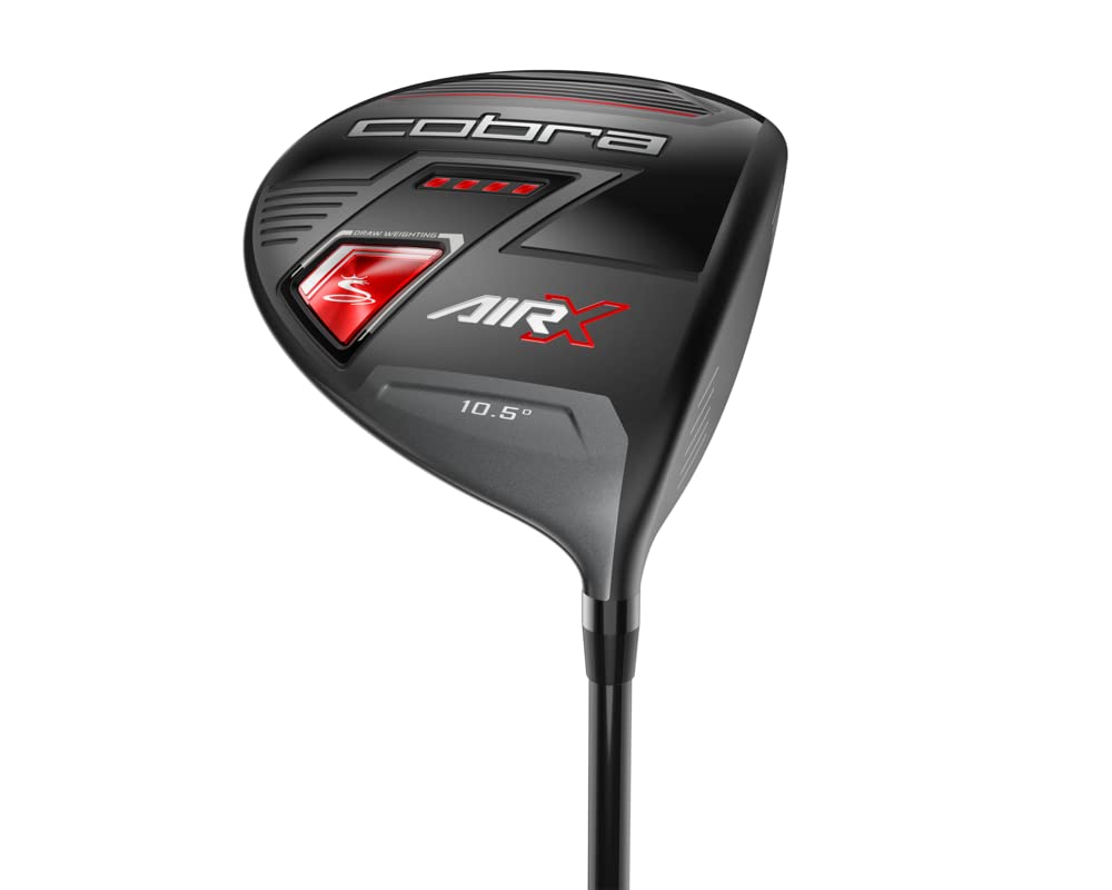 Cobra Golf 2022 Air X Driver (Men's, Right Hand, Cobra Ultralite 50, Reg Flex, 9.5),Revolver Grey-Red