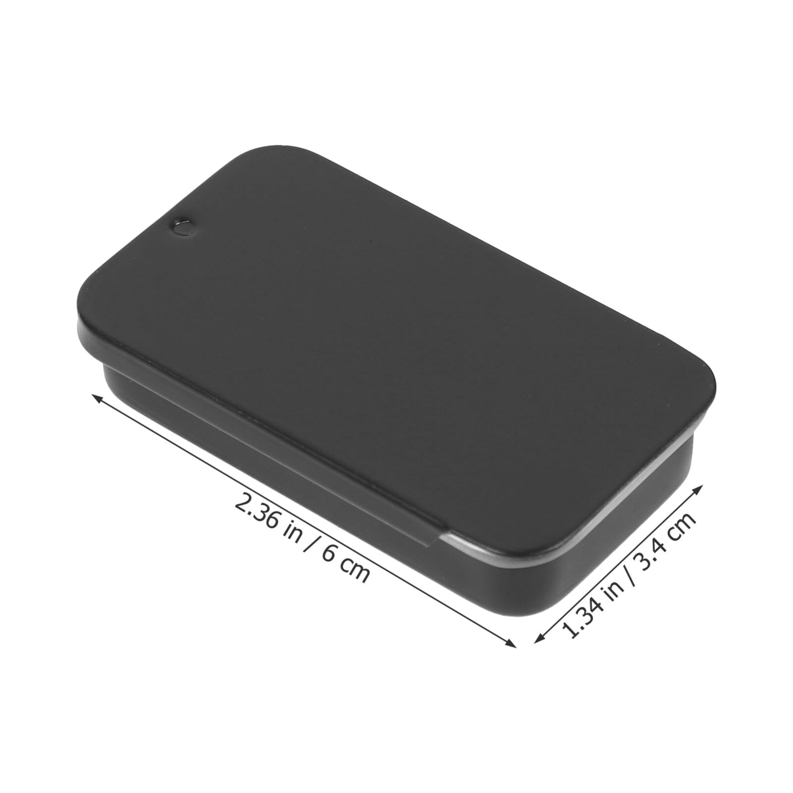 MAGICLULU 12pcs Rectangular Metal Tins Small Iron Boxes with Lids Mini Metal Boxes Containers Storage Case for Candies Jewelry Storage (Black)