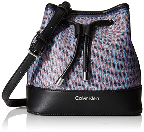 Calvin Klein Gabrianna Novelty Mini Bucket Crossbody, Blue Multi