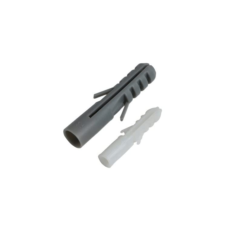 Expansion Bolts 50PCS 5-8mm Screws M5-M8 Rubber Expansion Pipe Flat Round Head Self-Tapping Screw Nylon Tube Wall Wood Hardware Tool Wall Anchors and Screws for Drywall