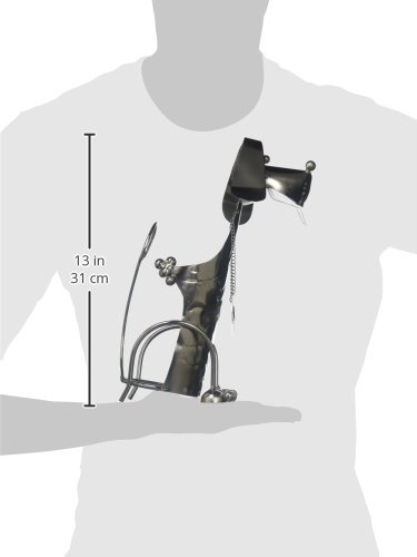 WINE BODIES I Love Dog Wine Bottle Holder, Charcoal