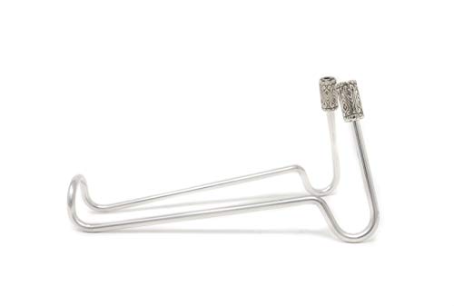 Wine Bottle Stand Or Holder For Display, Aluminum With Beads
