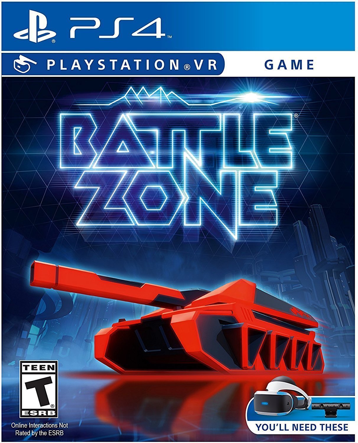 PlayStation VR Launch Bundle 3 Items:VR Launch Bundle,PlayStation 4 Slim 1TB, VR Game Disc: PSVR Battlezone