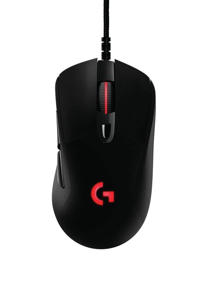 Logitech G403 Prodigy RGB Gaming Mouse – 16.8 Million Color Backlighting, 6 Programmable Buttons, Onboard Memory, Up to 12,000 DPI (Renewed)