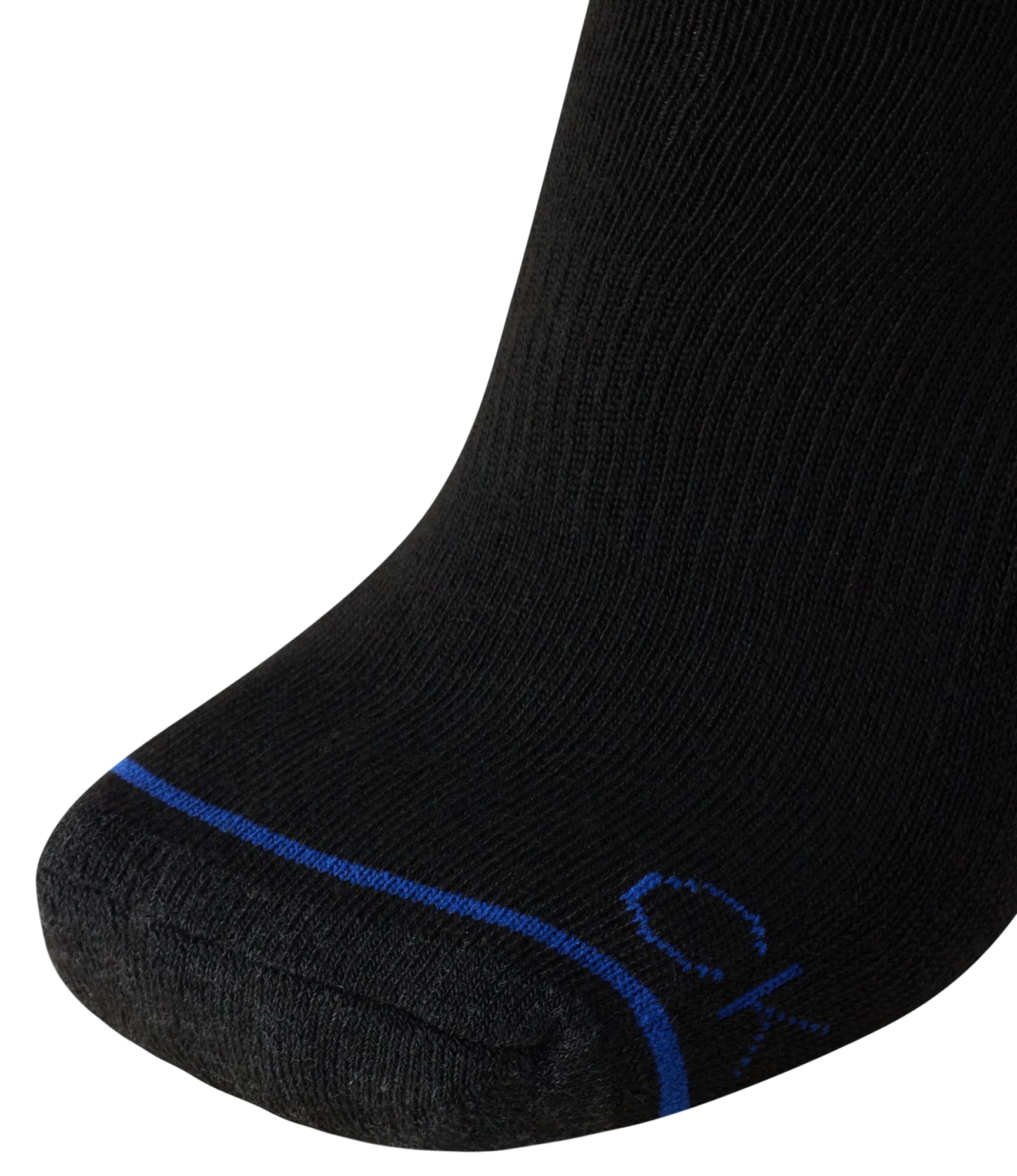 Calvin Klein Men's Quarter Socks - 6 Pack Cushioned Mini Crew Athletic Socks for Men - Breathable Men's Sports Socks (7-12), Size 7-12, Grey/Black Assorted