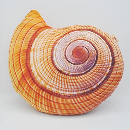 JIANEEXSQ Simulation Marine Beach Sea Snail Conch Shaped Throw Pillows Plush Cusion Nap Pillow Home Decorative Accent Cotton Sofa Bed Chair Seat Cushion