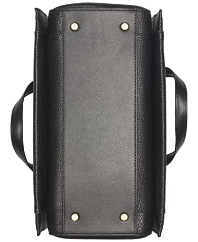 Calvin Klein Fern Triple Compartment Satchel, Black/Gold