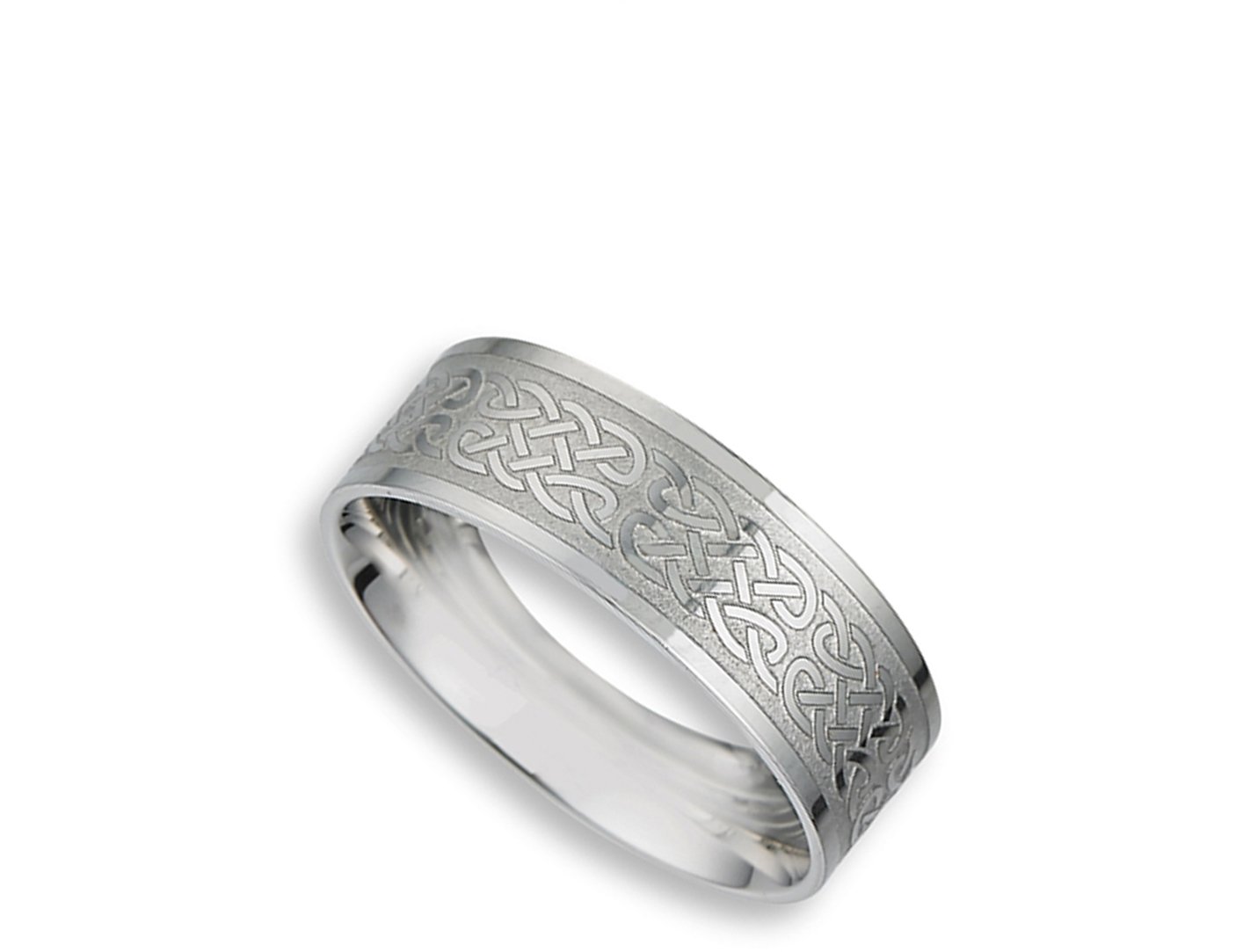 Celtic Infinity Rope Knot Wedding Ring New Stainless Steel Wide Band Size 14