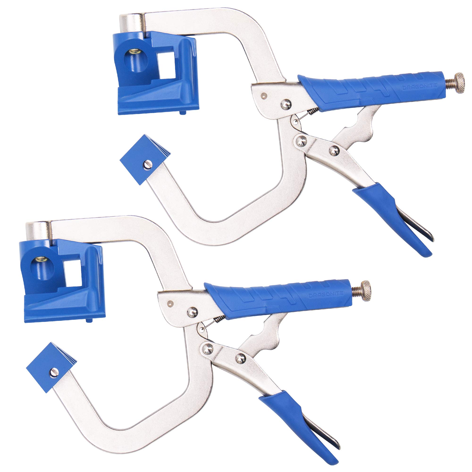 DRAGONITE 90 Degree Corner Clamp, 11 Inch Right Angle Clamps for Woodworking, Welding, Carpenter Photo Frame, Holding Assemblies Like Cabinets and Drawers, 2 Piece