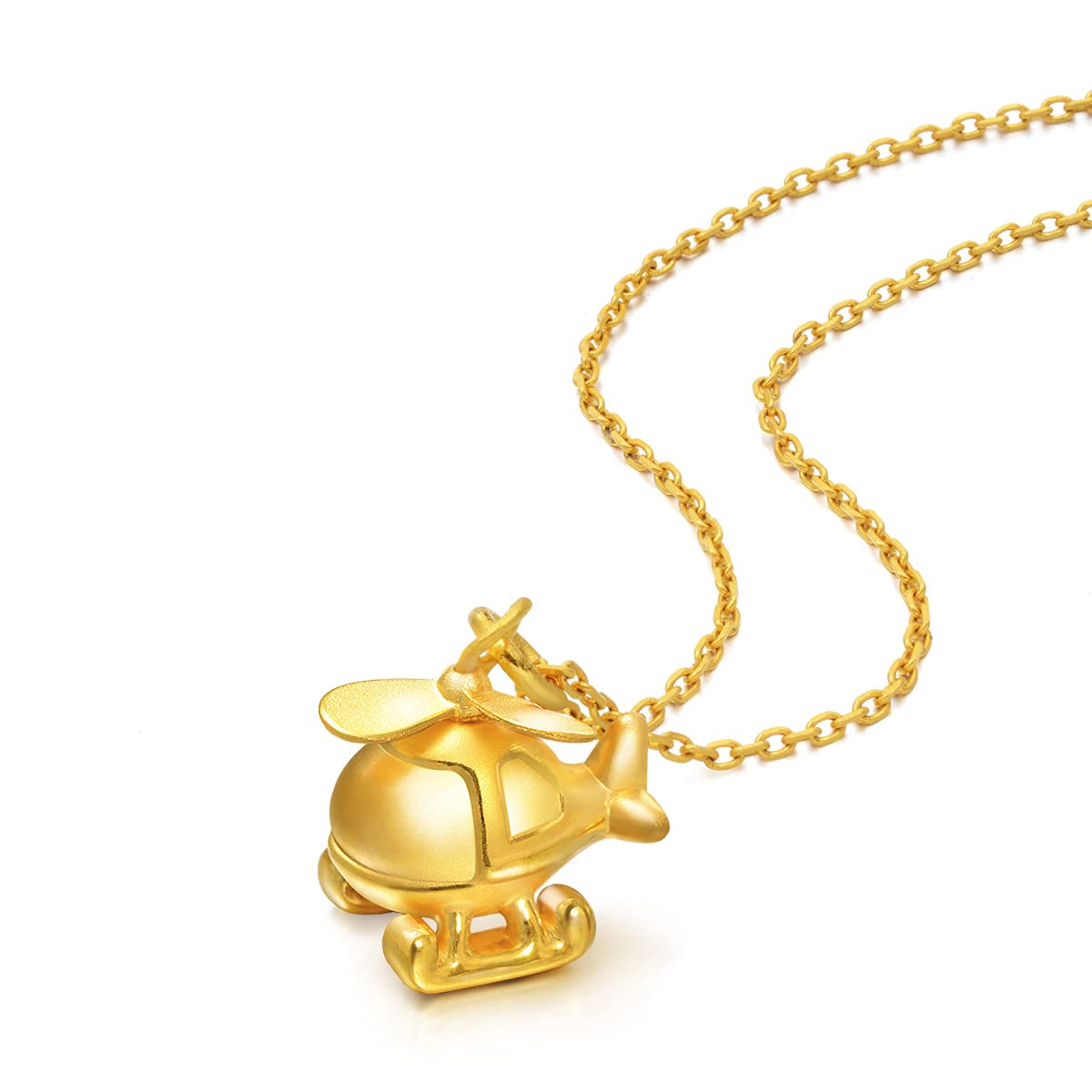 CHOW SANG SANG Chinese Gifting Collection 999 24K Solid Gold Helicopter Bell For Tiny Size Pendant only for Women 81417P