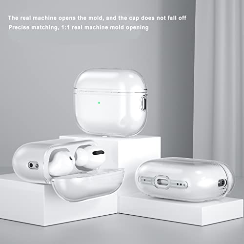 for Airpods Pro 2 Case,for Airpods Pro 2 Cases Wireless Earphone Protective Case Soft Silicone Headphones Cover Portable Ear Buds Protection (Transparent)