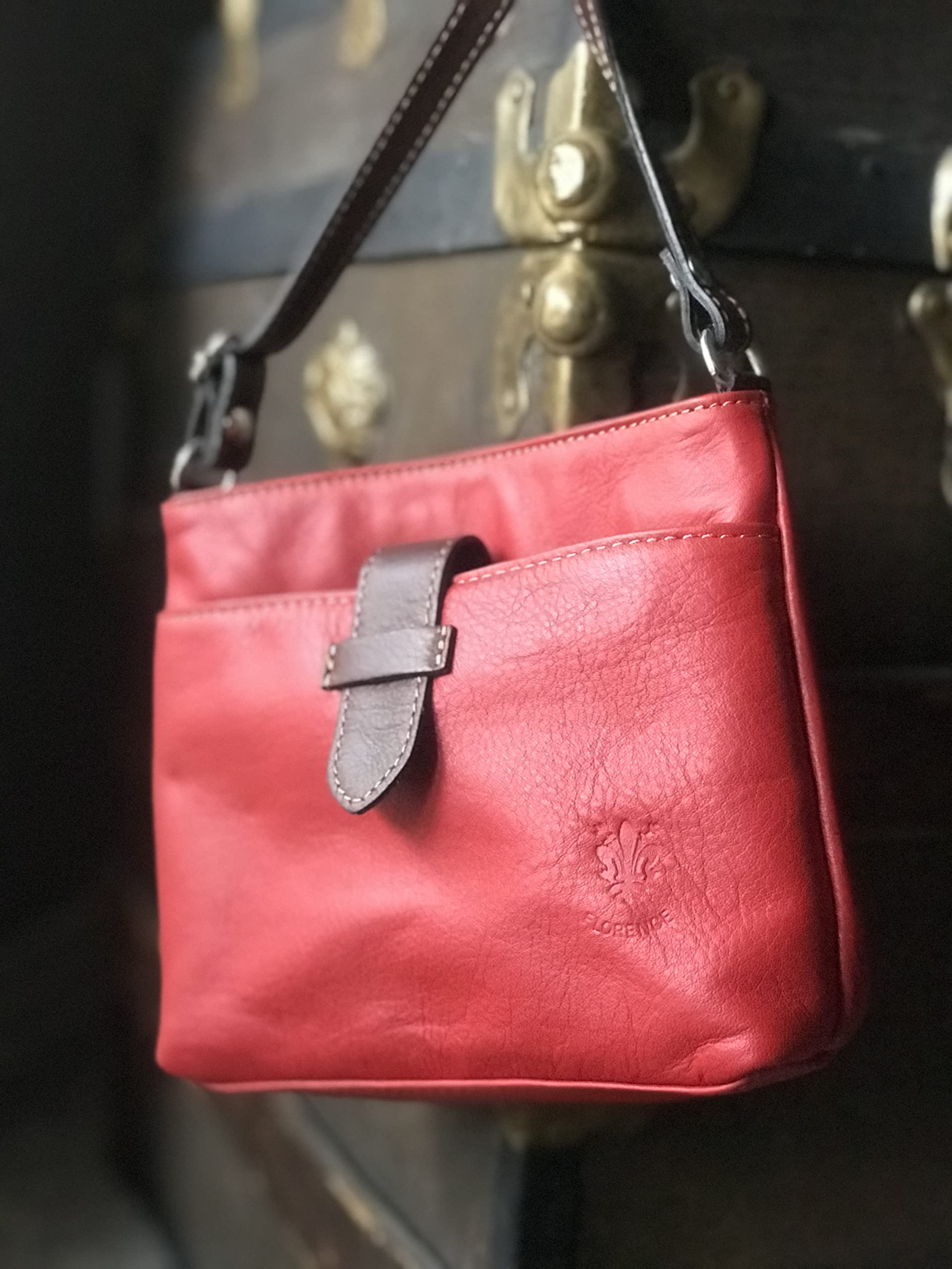 LaGaksta Lilly Mini Crossbody Bag (Red Brown)