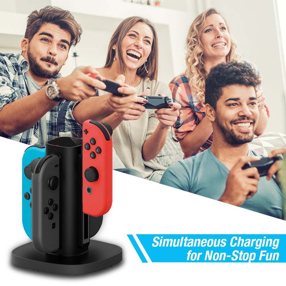 Centeni Joy Con Charging Dock Switch Controller Charger Station for Nintendo Switch 2017& Nintendo Switch OLED Joy-Con