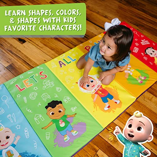 Sunny Days Entertainment CoComelon Official 6ft Tumbling Mat β 5 Panel Folding Mat with Carrying Handles | Active Play for Toddlers