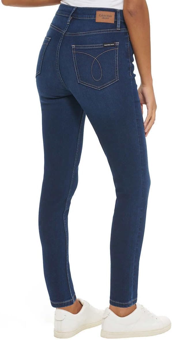 Calvin Klein Jeans Women High Rise Skinny Jean (12, Dark Blue (Pacific))