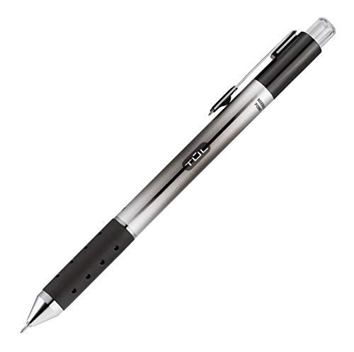 TUL Gel Pens, Retractable, Needle Point, 0.5 mm, Black Barrel, Black Ink, Pack Of 4