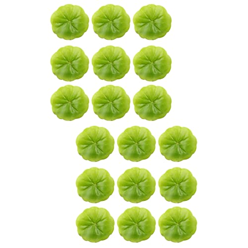 PRETYZOOM 60PCS Mini Artificial Floating Foam Lotus Leaves Lily Pads Artificial Foliage Pond Decor for Pond Pool Home Aquarium Decoration (2.36")