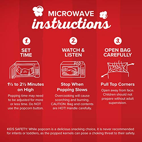 Orville Redenbacher's Movie Theater Butter Microwave Popcorn, 3.29 Ounce(Pack of 24)