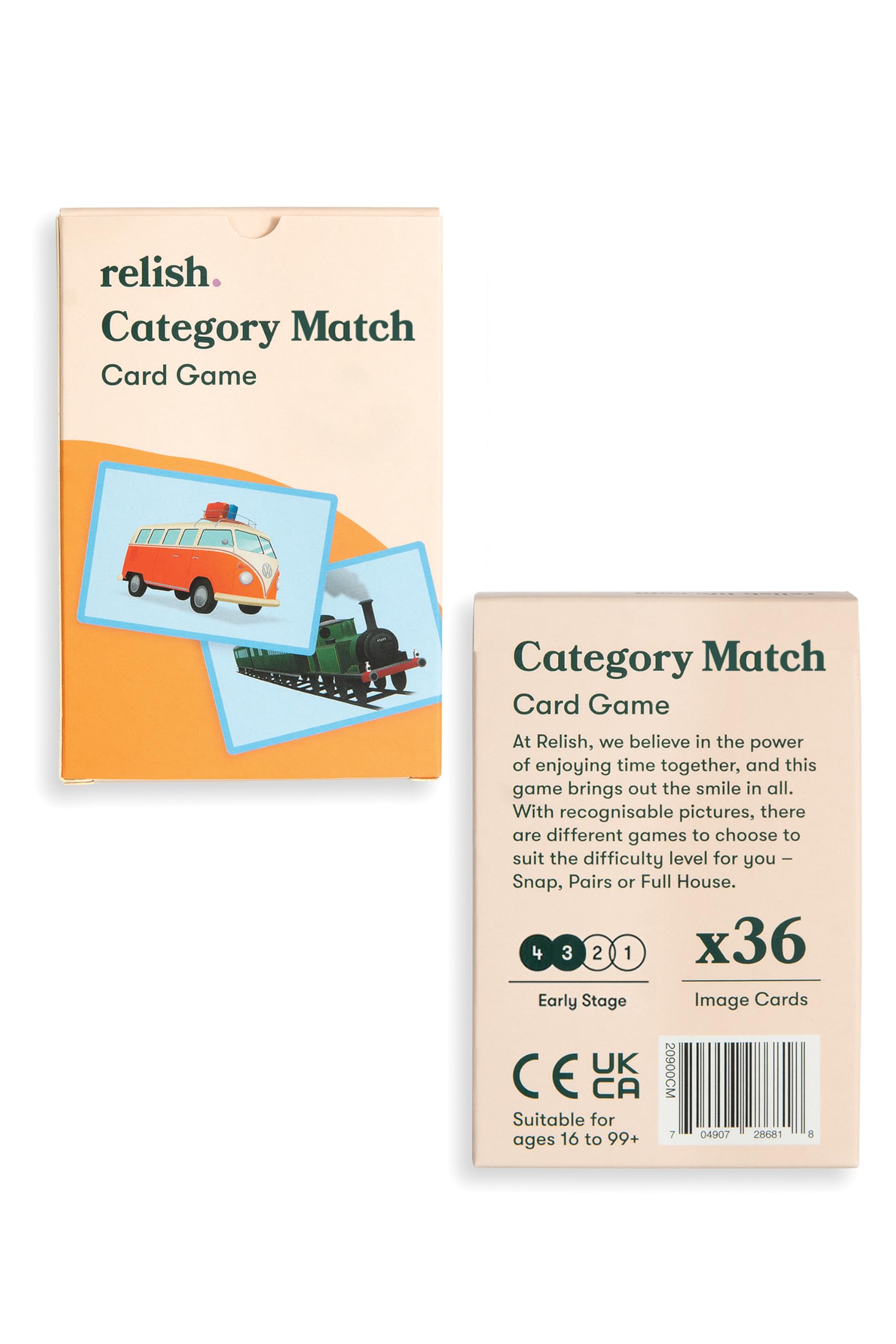 Relish Category Snap - Matching Card Game, Dementia Activities for Seniors, Alzheimer's Products