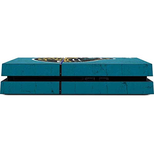 Skinit Decal Gaming Skin Compatible with PS4 Console - Officially Licensed NFL Jacksonville Jaguars Distressed Design