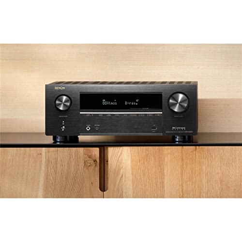 Denon AVR-X2800H 7.2-Channel 8K Network AV Receiver with W80-V3 in-Ear Earphones