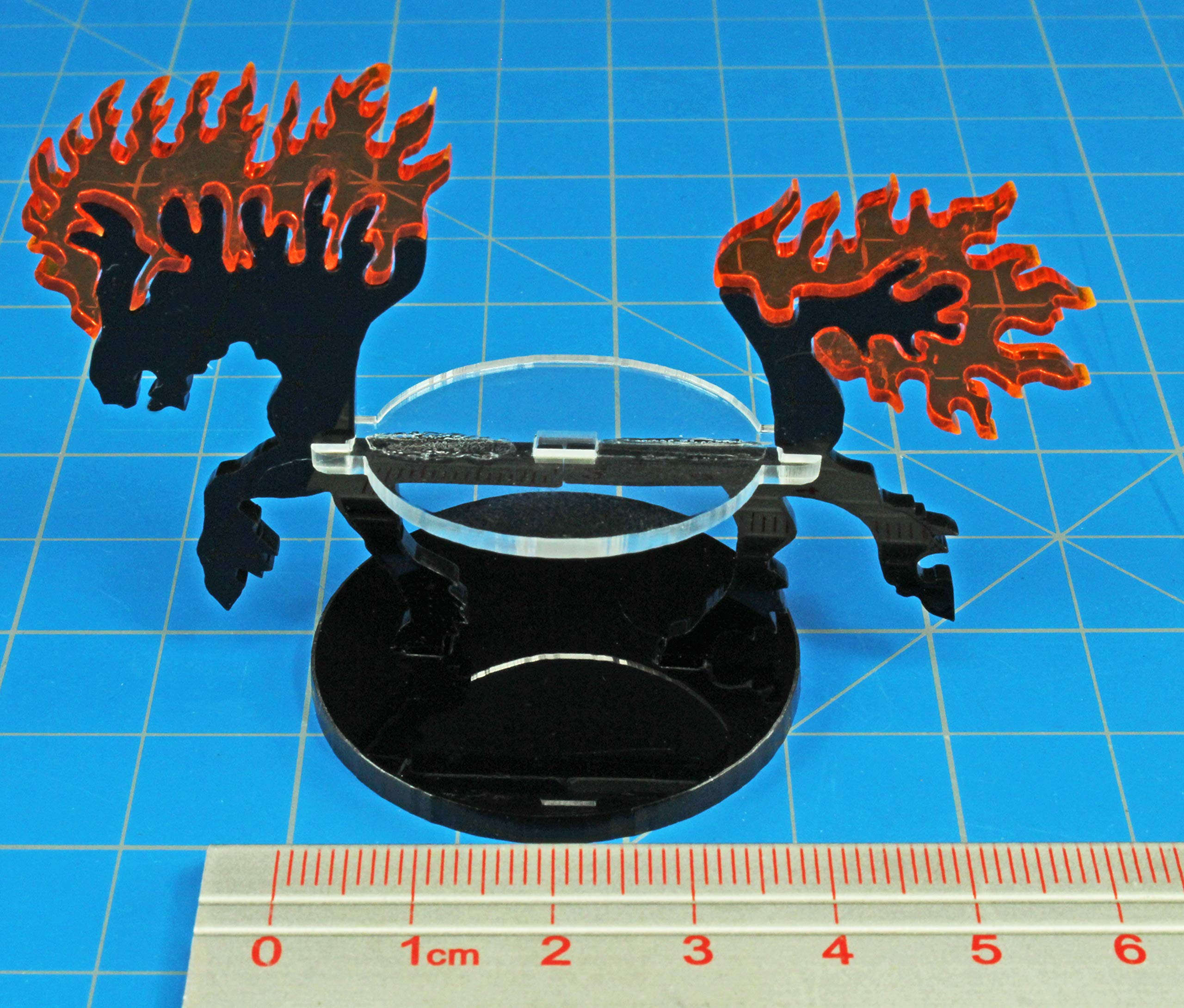 LITKO Character Mount | Nightmare Steed | Hell Horse | Demon | Fiendish Equines | Role-Playing Games |Compatible with Dungeons & Dragons and Pathfinder Games | (40mm Circular Base)