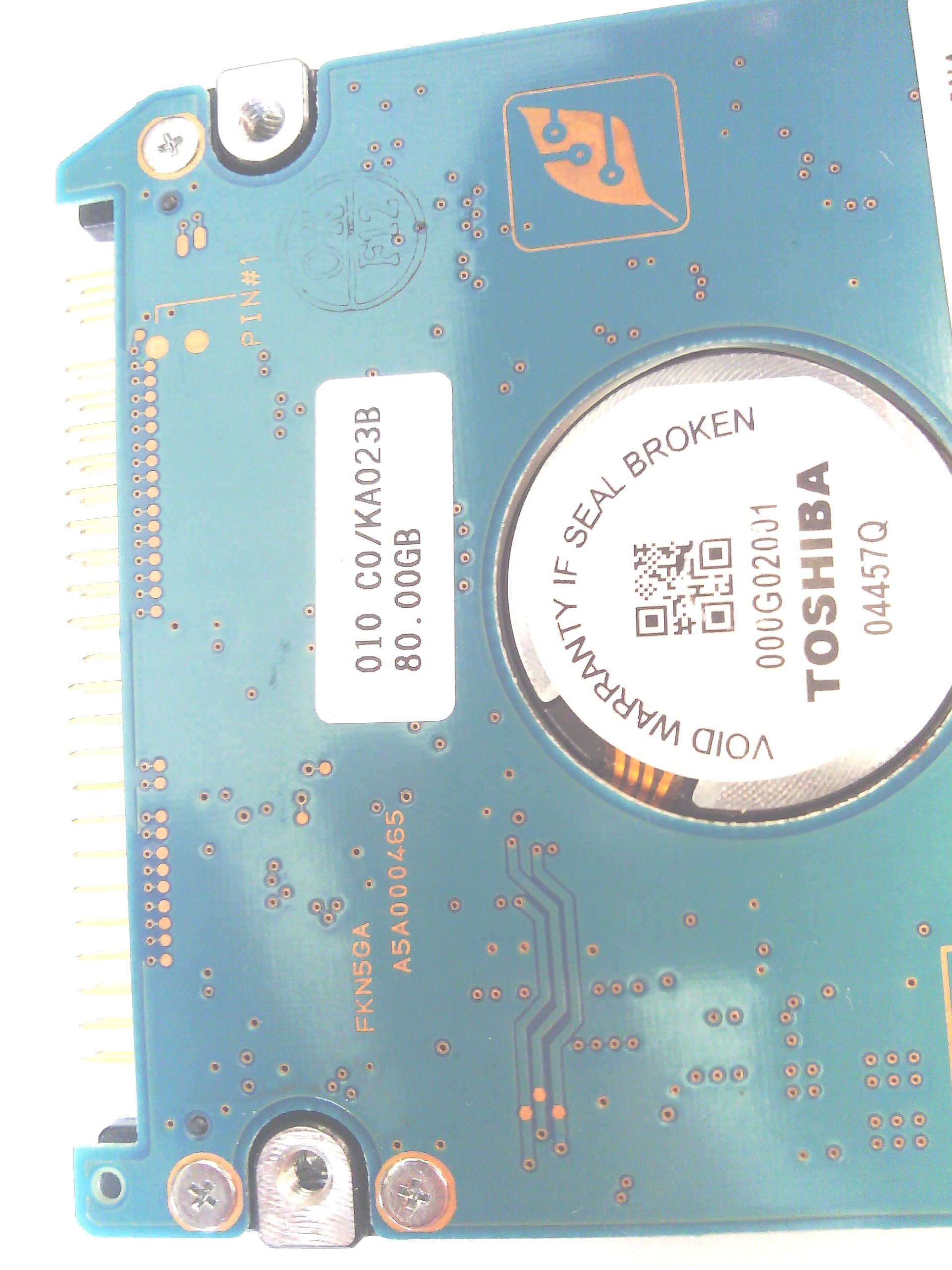 Toshiba 80GB UDMA/100 4200RPM 2.5-in 9.5mm Notebook Hard Drive