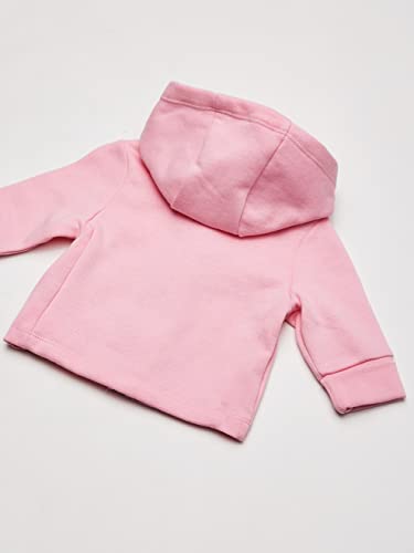 Hanes, Zippin Soft 4-Way Stretch Fleece Hoodie, Babies and Toddlers, Precious Pink/Pink Freeze, 18-24 Months