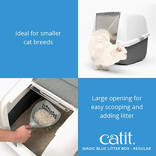 Catit Regular Magic Blue Cat Litter Box, Large