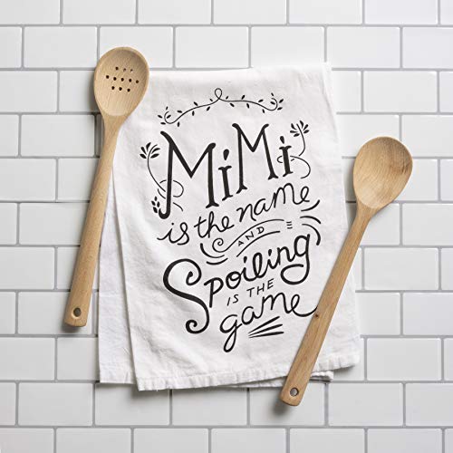 Primitives by Kathy LOL Made You Smile Dish Towel, Mimi is The Name 28-Inch by 28-Inch