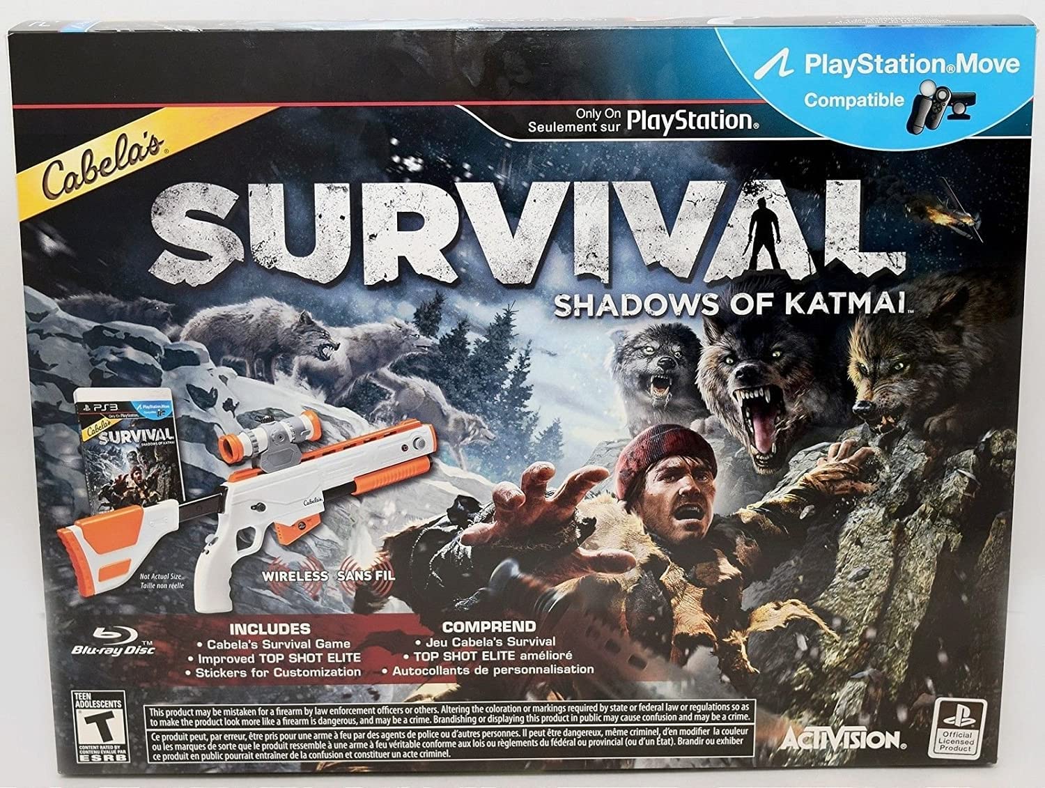 Cabela's DOUBLE GUN BUNDLE Shadows of Katmai + African Adventures Games for Sony PS3 Playstation 3