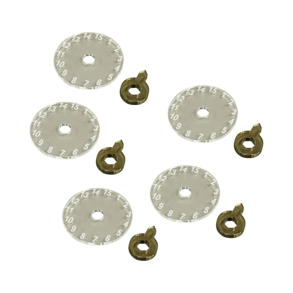 LITKO Heavy Duty Flight Stand Dials #1-15 with Pointers (5)
