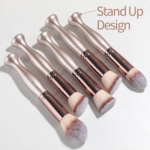 BS-MALL Makeup Brushes Stand Up Premium Synthetic Foundation Powder Concealers Eye Shadows (16champange)