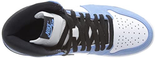 Nike Men's Air Jordan 1 Mid Shoes, White/University Blue-black, 9