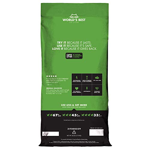 World's Best Cat Litter, Clumping Litter Formula, 28-Pounds