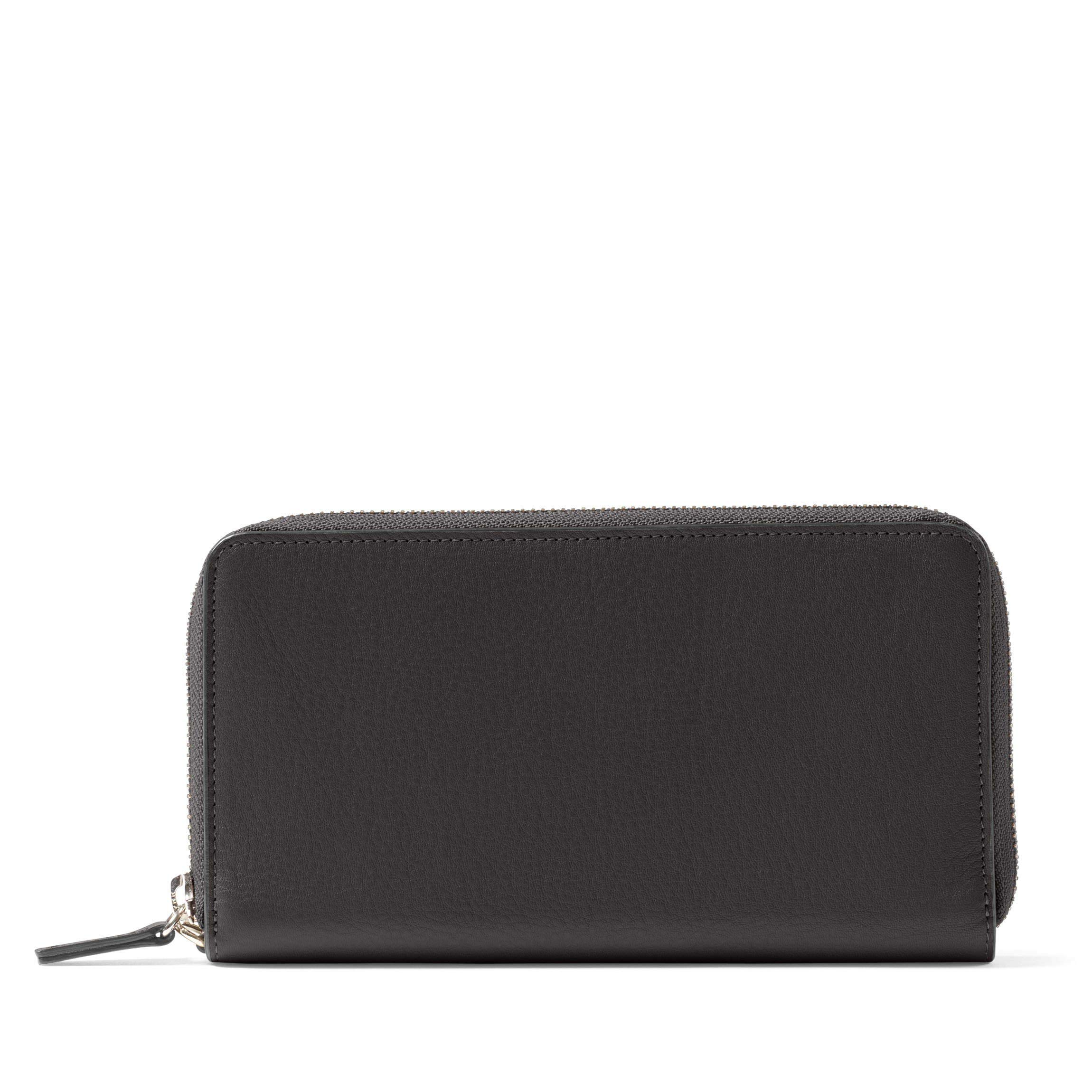 Leatherology Black Onyx Windsor Checkbook Wallet