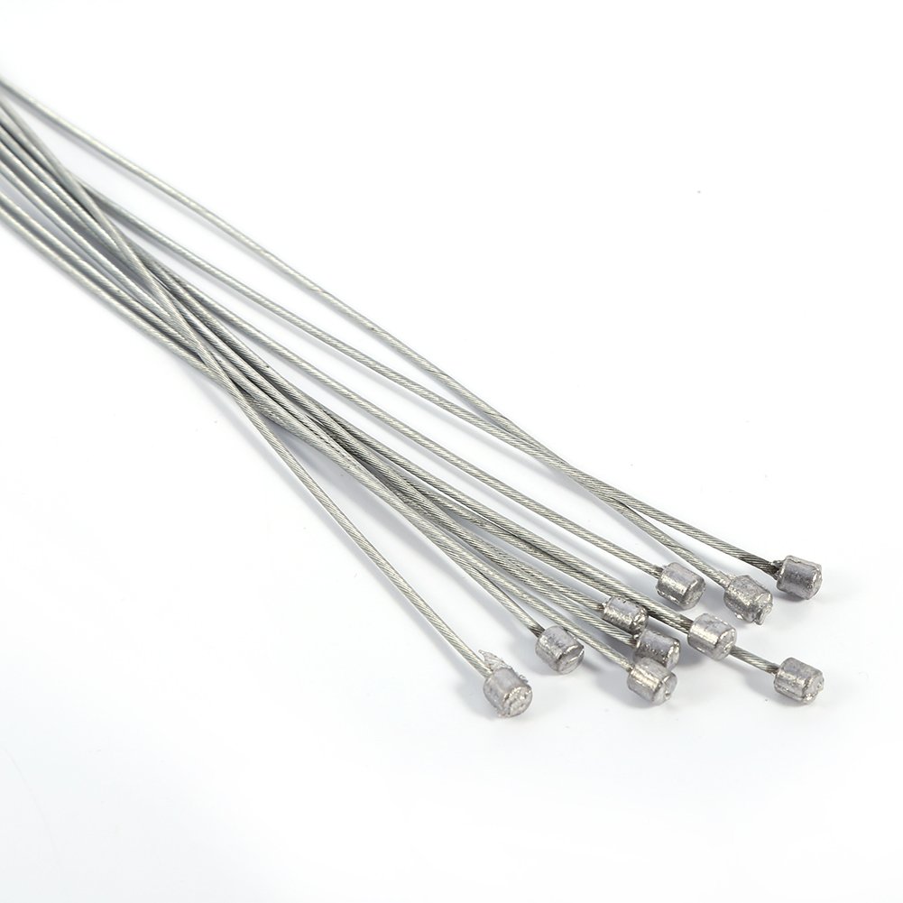 CHICIRIS Bike Derailleur Cable, Silver Cable Strong Slick Cable Practical Cable, for Speed Control System of Mountain Bike Road Bike City Bikes Folding Bike