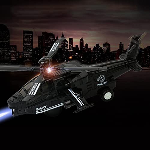 Caeily Electric Rotating Flash Universal Wheel Projection Helicopter Boy Children's Toy Plane, for Adult Kid Beginner