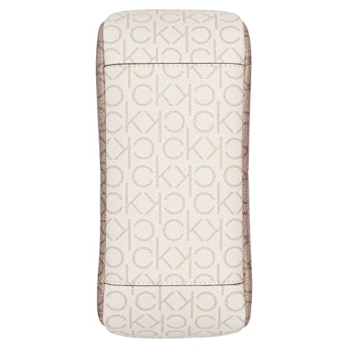 Calvin Klein Zoe Crossbody, Almond/Taupe/Vanilla/Khaki/Cherub White Logo